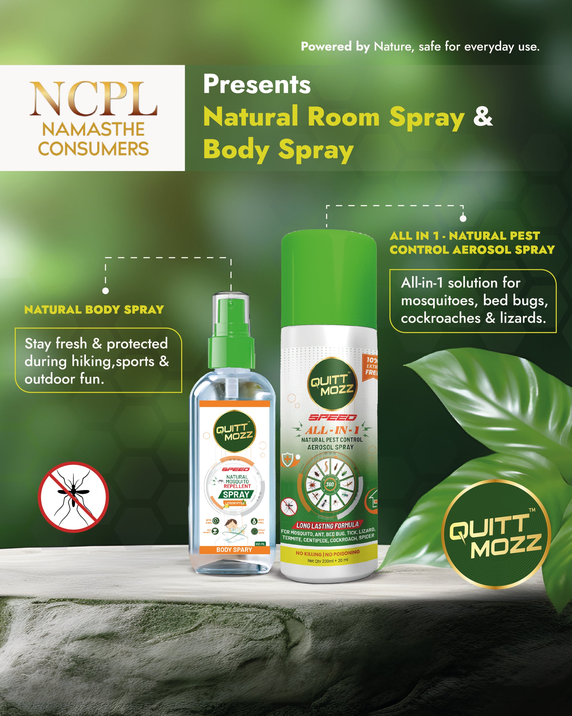 Herbal Mosquito Repellent | Natural Protection from Bites – Quittmozz